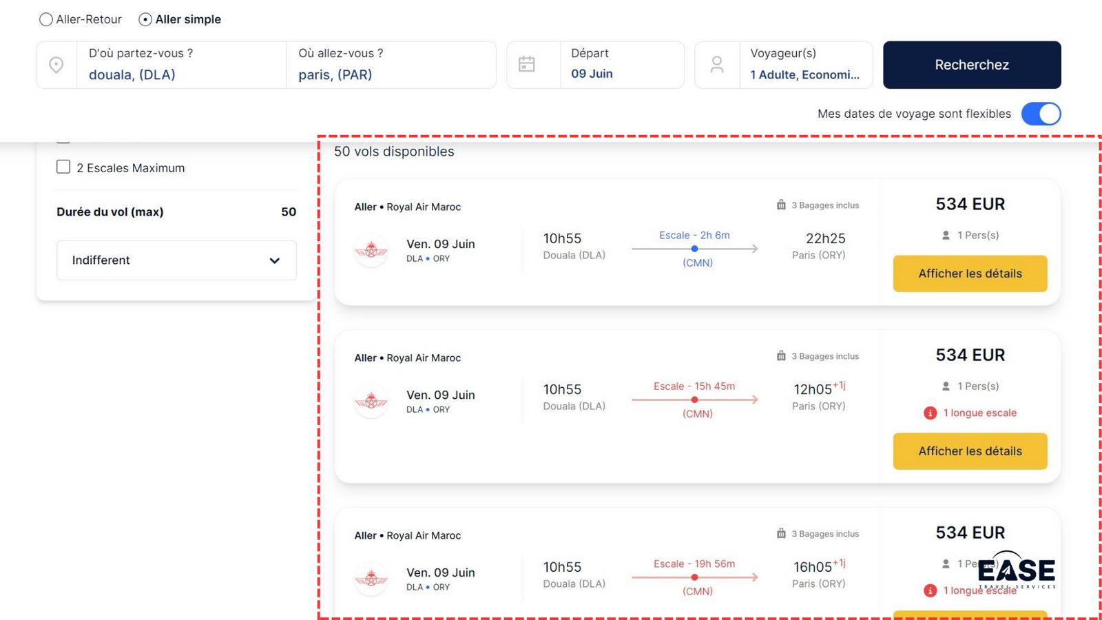 Ease Flight : la plateforme de comparateur de billets d’avion qui ...